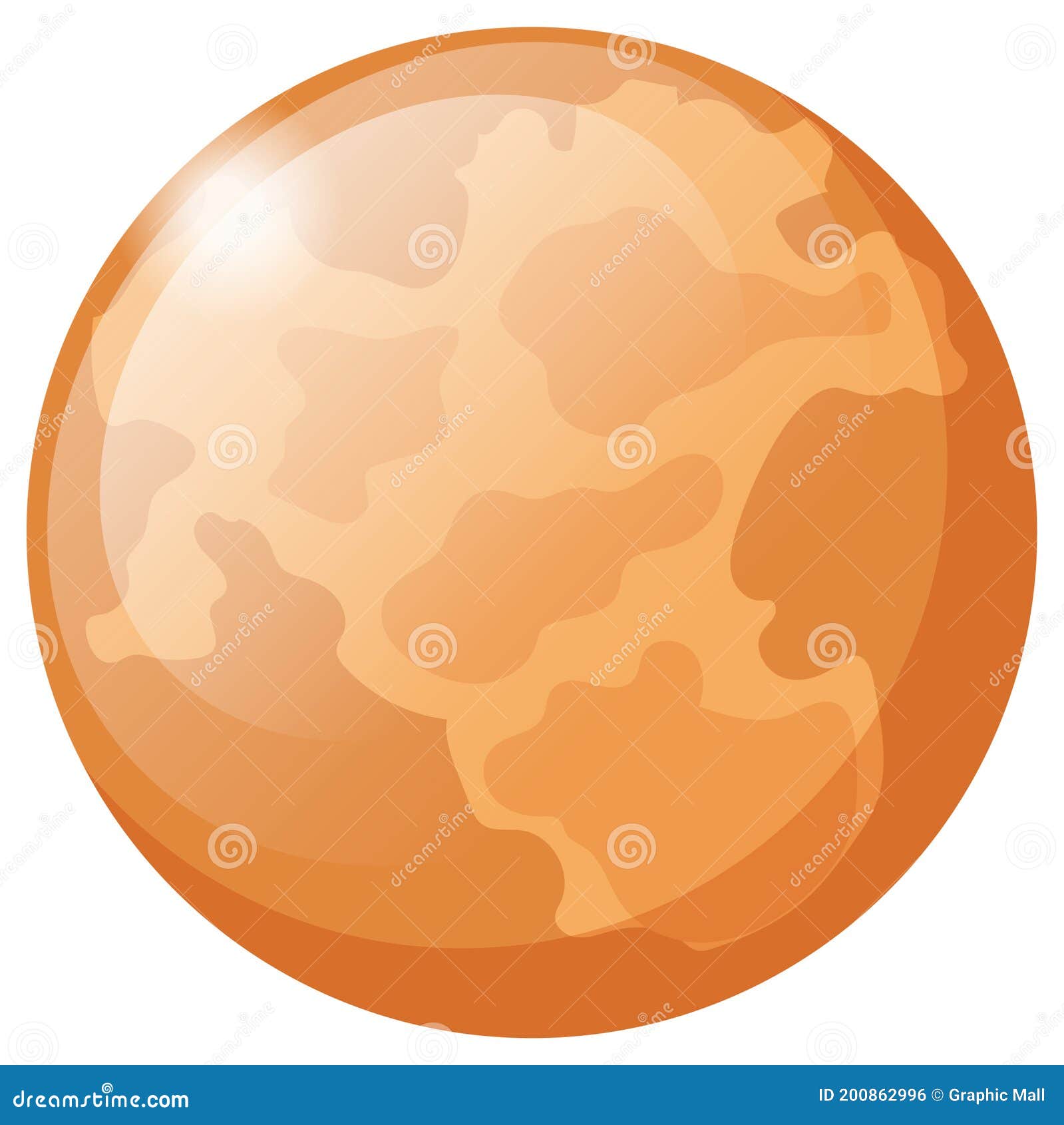 Planets Solar System - Mercury Stock Vector - Illustration of color ...