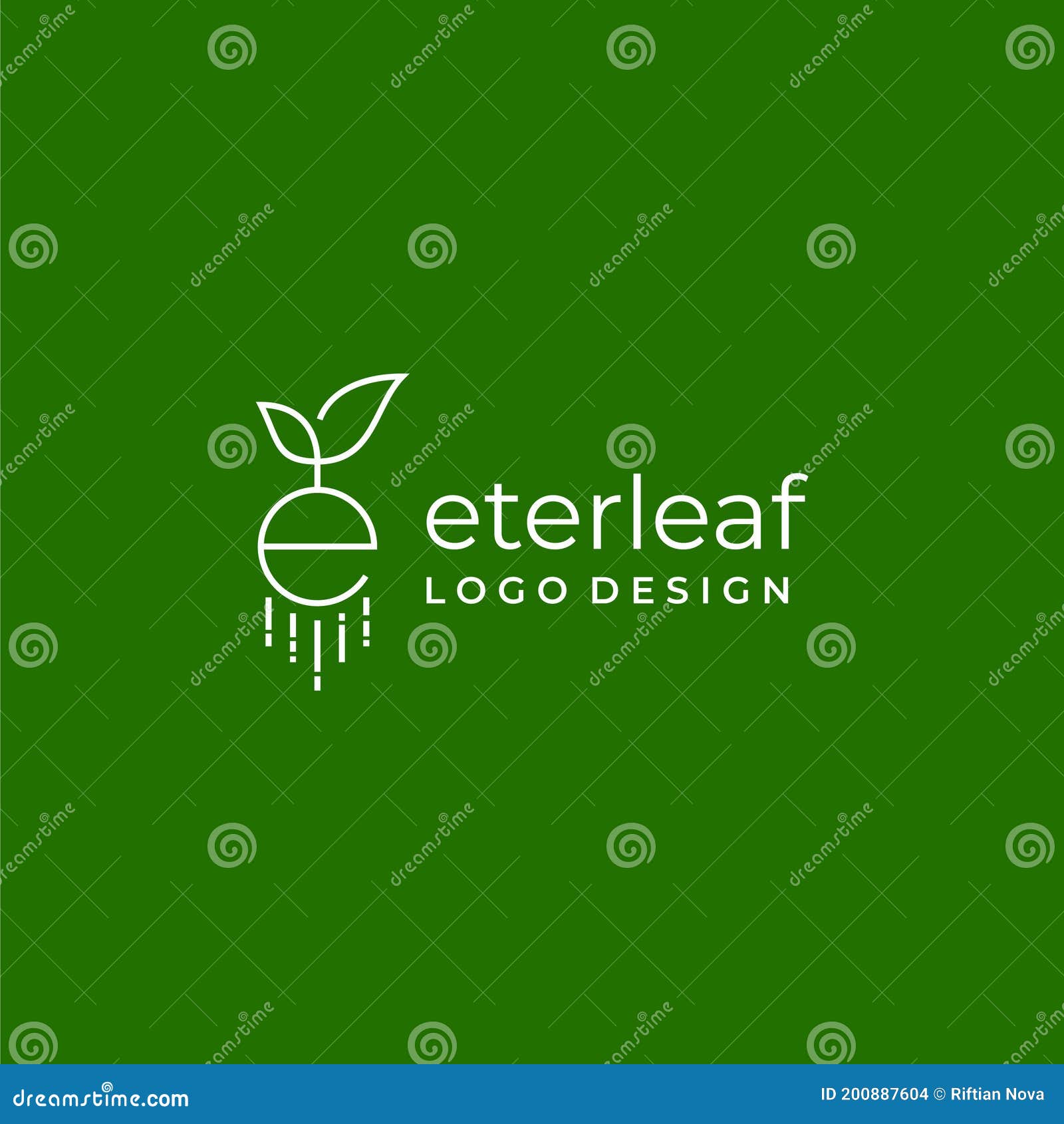 ELEAF_LOGO stock vector. Illustration of abstract, fresh - 200887604