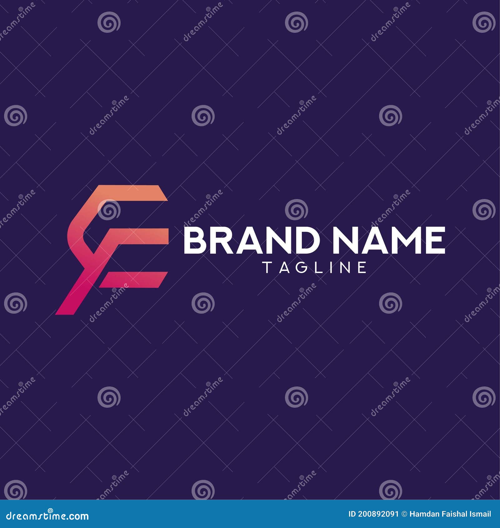 LETTER ECF Or FCE Or CEF Logo Design Stock Image | CartoonDealer.com ...