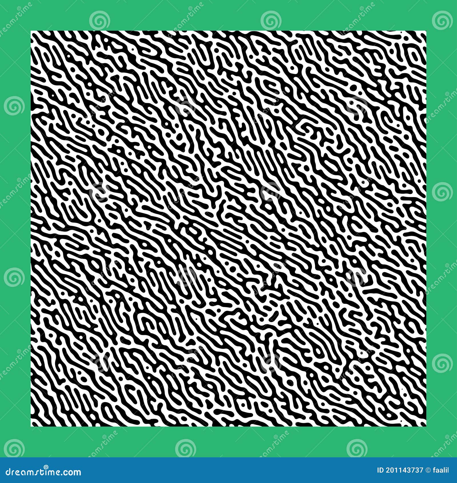 Seamless Reaction Diffusion Or Turing Pattern Vector Design Caused By ...