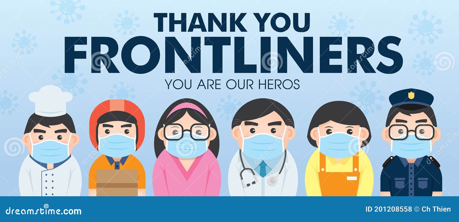 Thank You Frontliners Who Work for Nation during Coronavirus Covid-19 ...