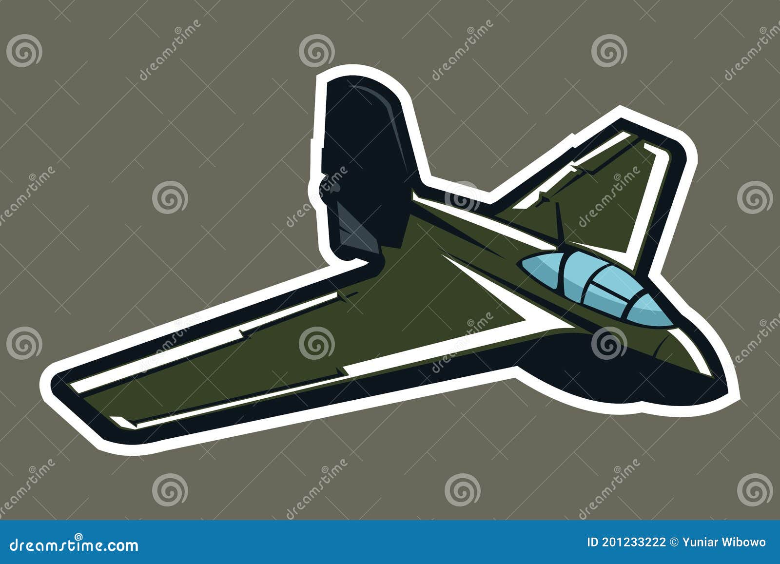 Japanese WWII Rocket-powered Interceptor Aircraft Vector Illustration ...