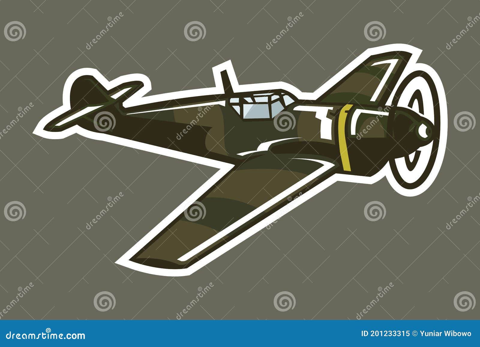 German fighter plane WWII stock vector. Illustration of german - 201233315