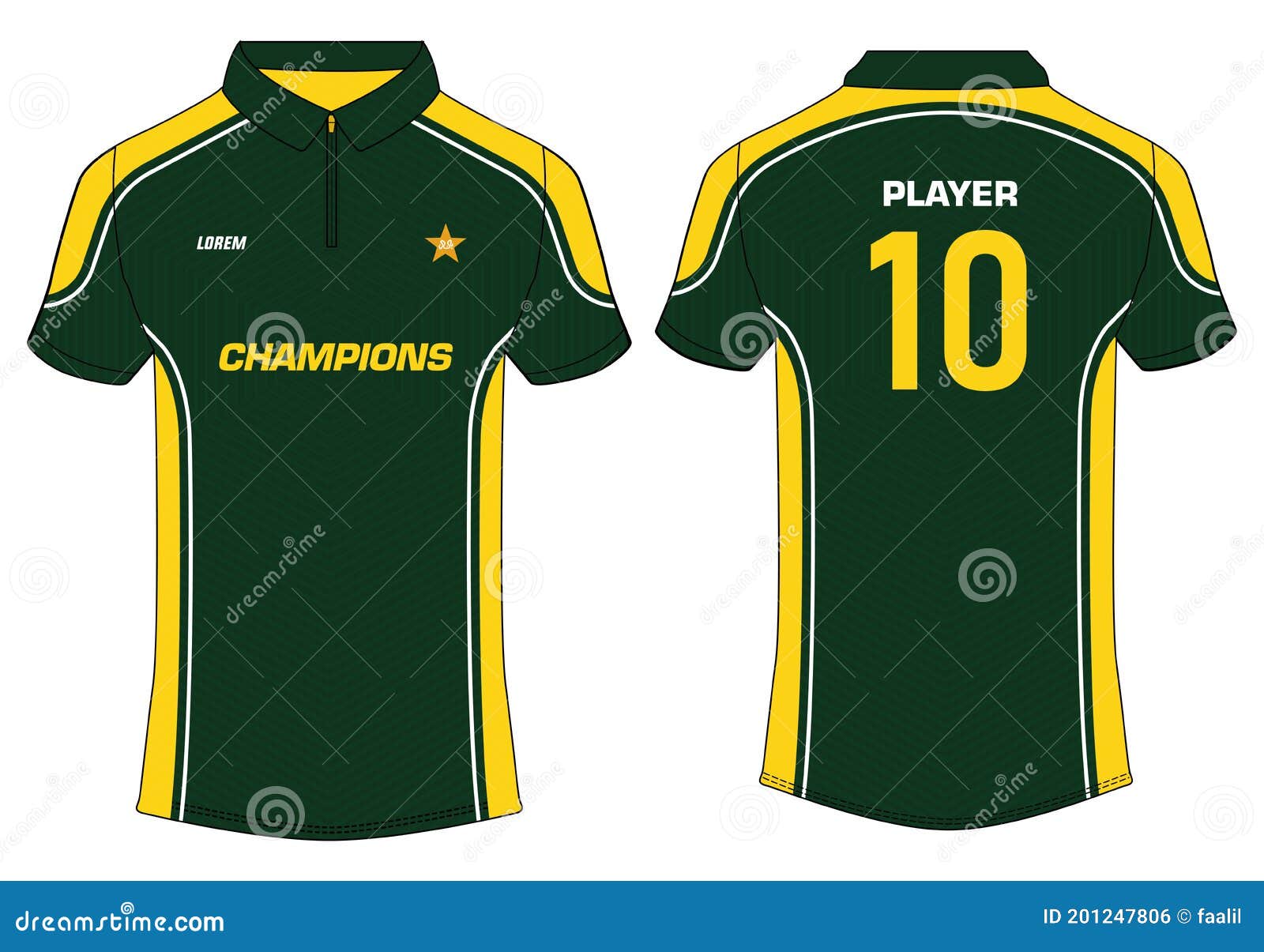 Sports T Shirt Jersey for Pakistan Cricket Illustrator Vector Template ...