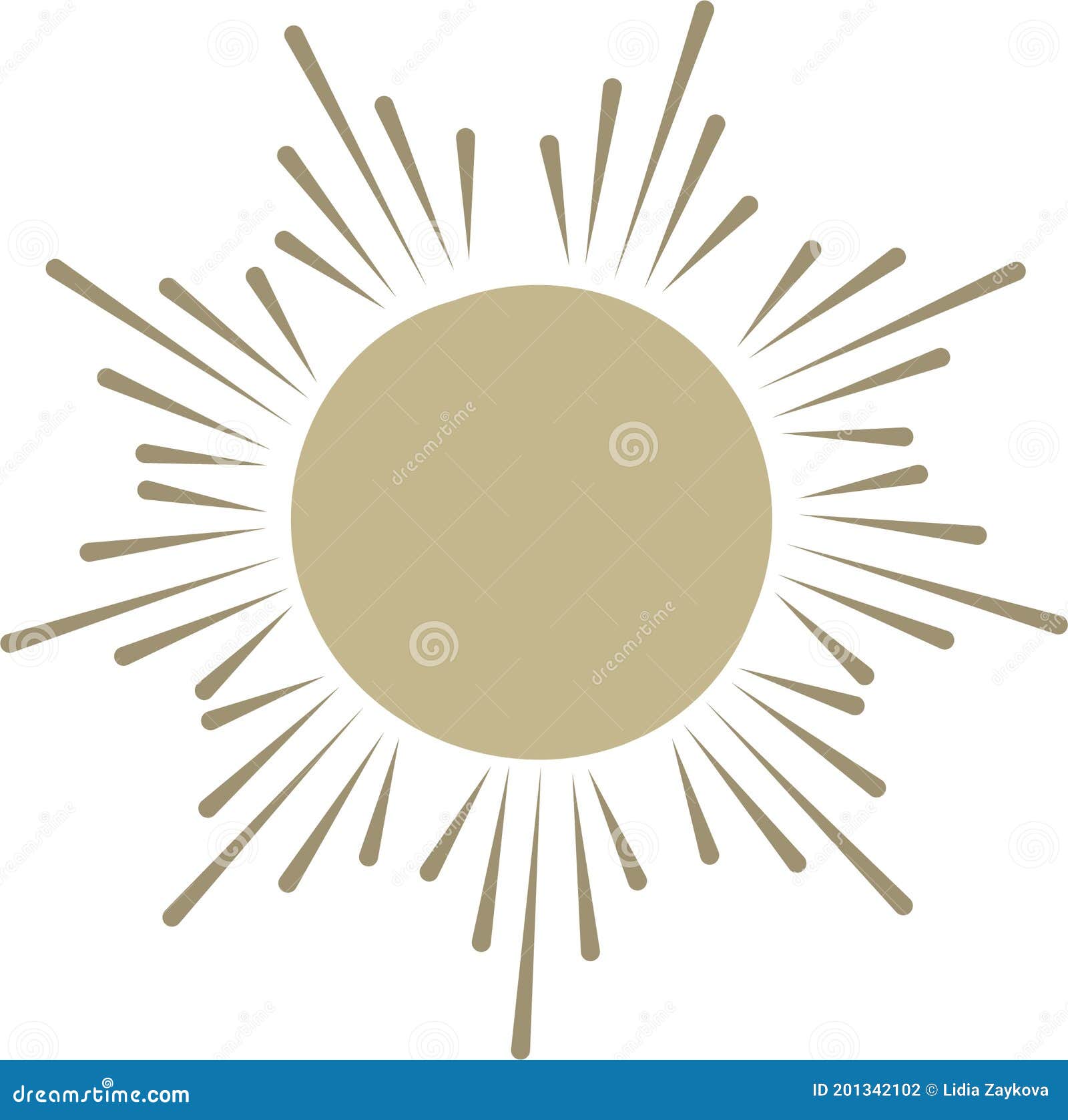 The Sun Vector Illustration Gold Stock Vector - Illustration of adobe ...
