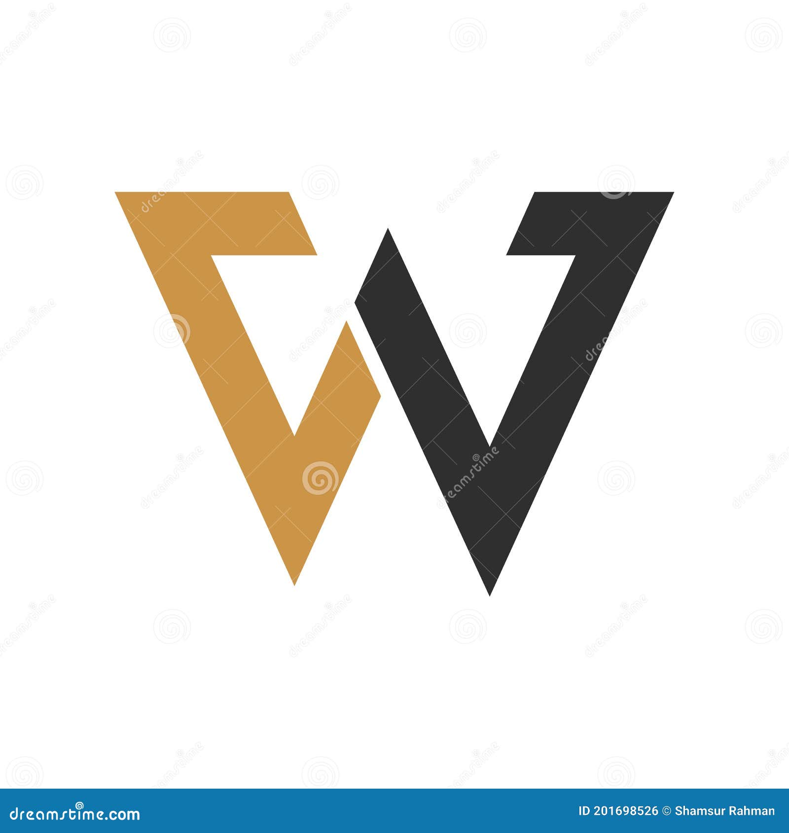 Initial Letter Cw Logo or Wc Logo Vector Design Template Stock Vector ...