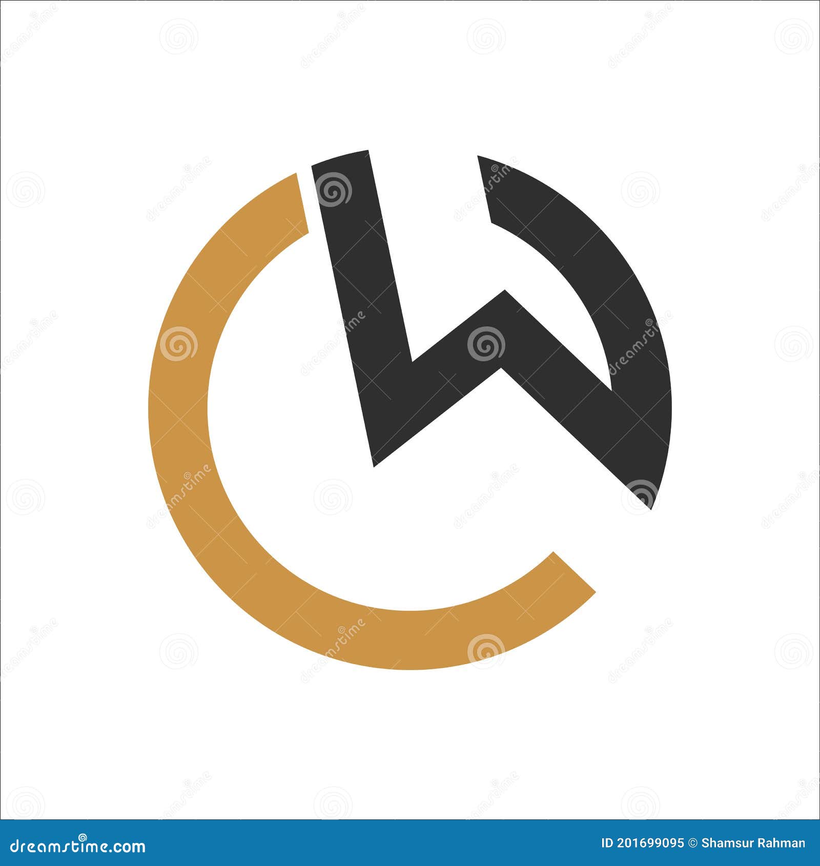 Initial Letter Cw Logo or Wc Logo Vector Design Template Stock ...