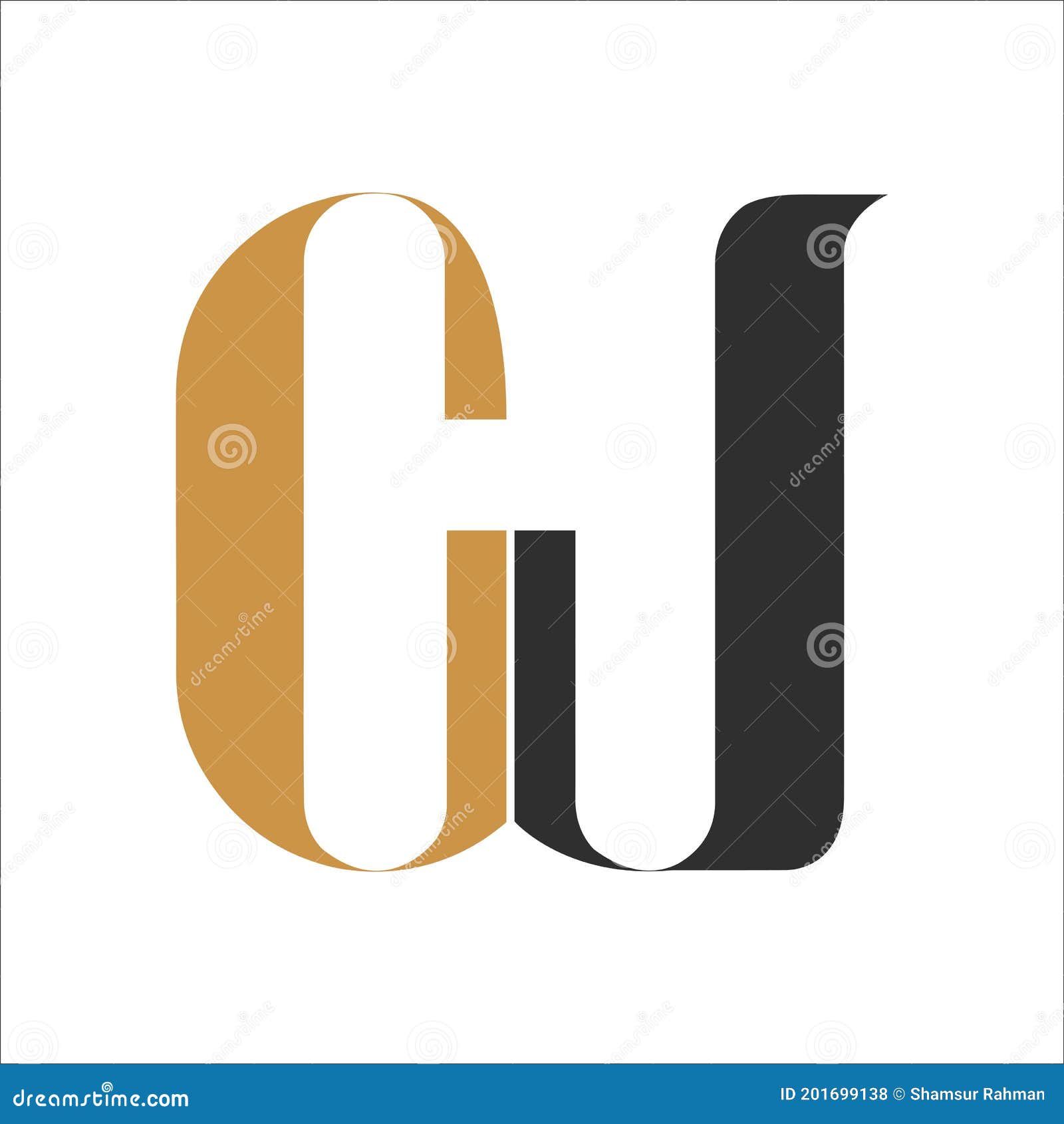 Initial Letter Cw Logo or Wc Logo Vector Design Template Stock Vector ...