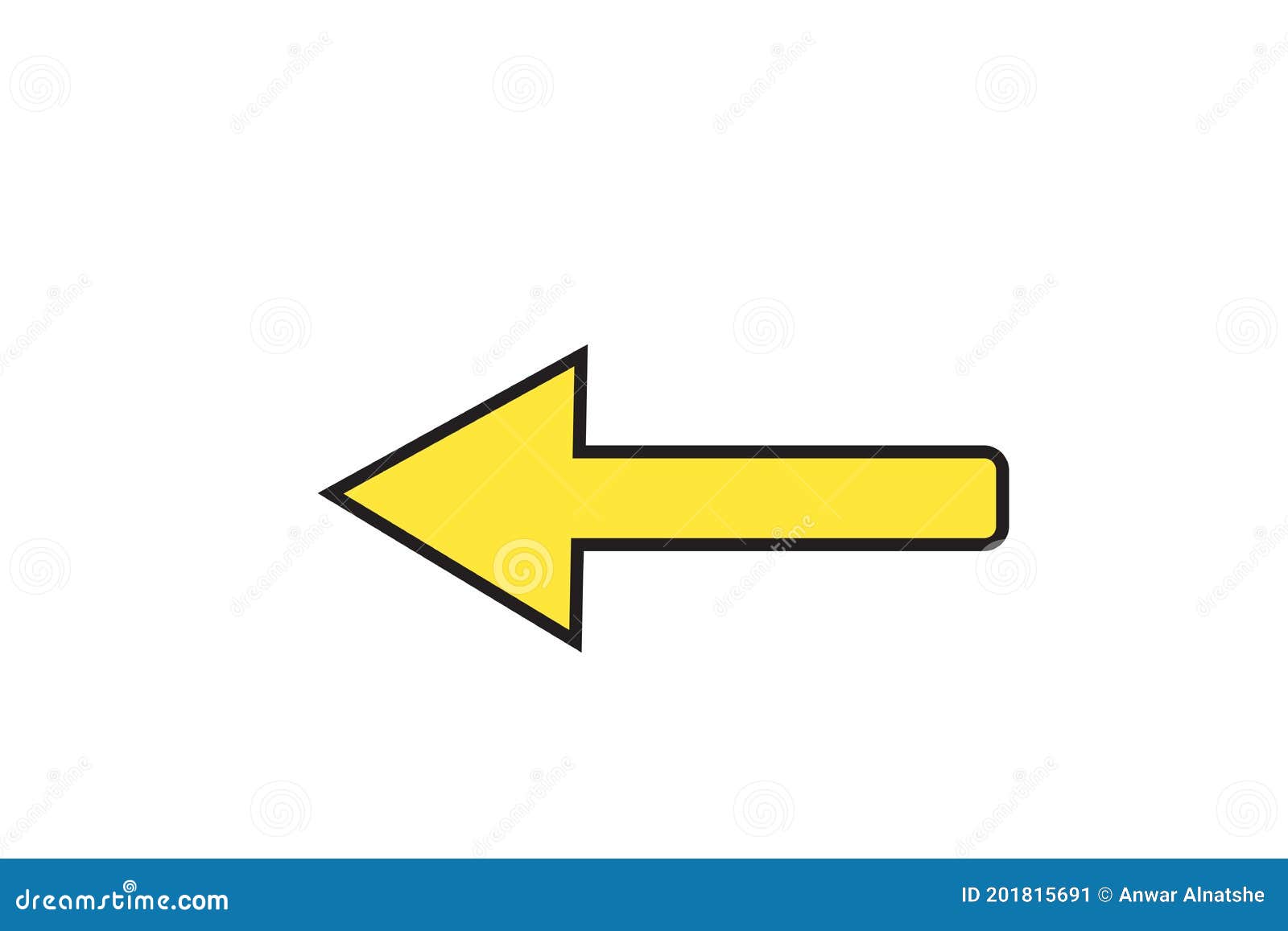 Next Arrow Icon Flat Yello Button Vector Illustration. Stock ...