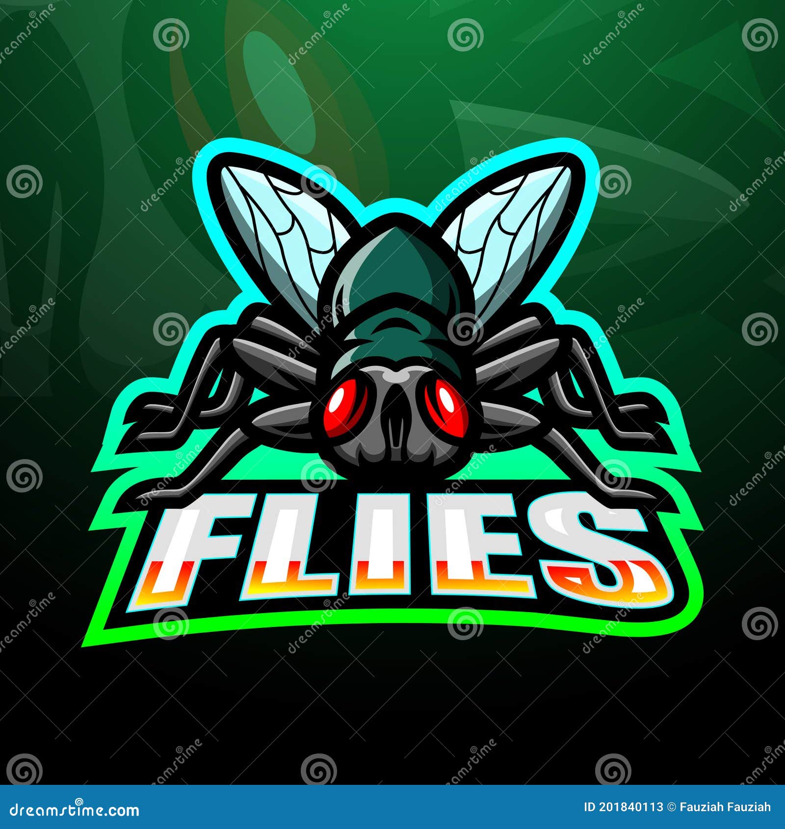 Fly Mascot Esport Logo Design Stock Vector - Illustration of mosquito ...