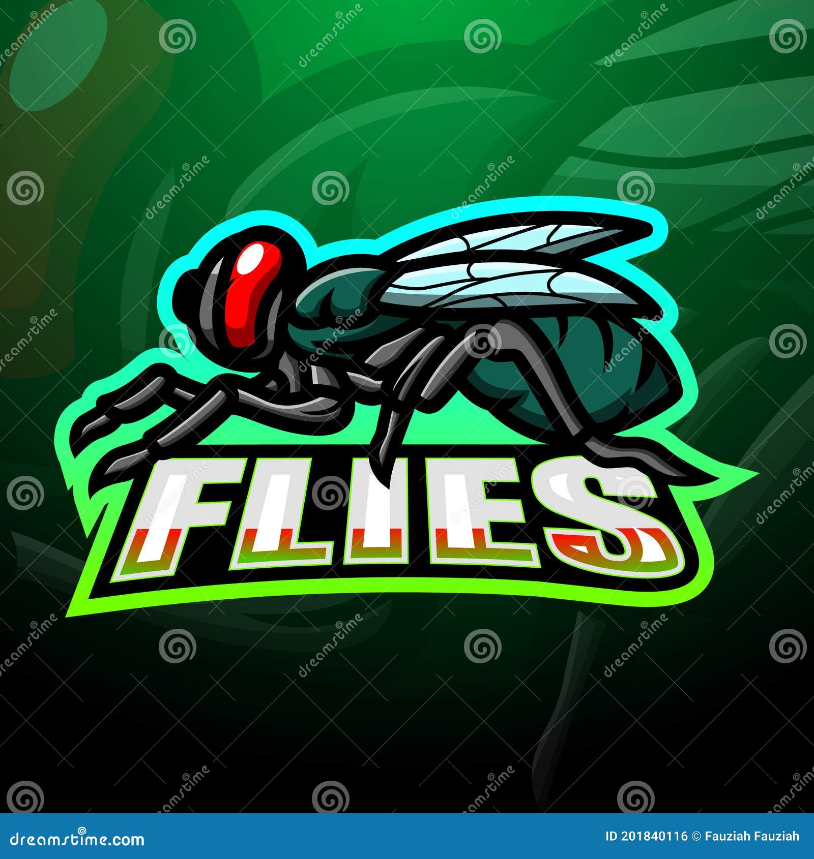 Fly Mascot Esport Logo Design Stock Vector - Illustration of emblem ...
