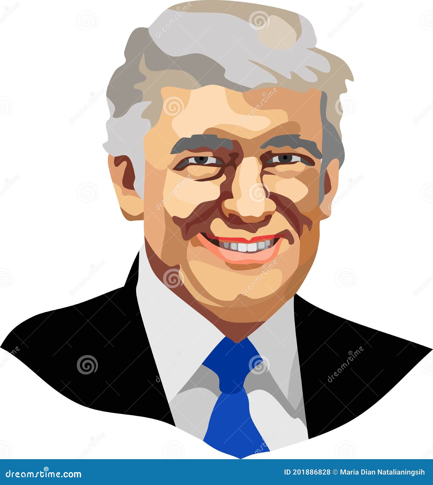 President Donald Trump Vs Covid-19 Grotesque Allegorical Illustration ...