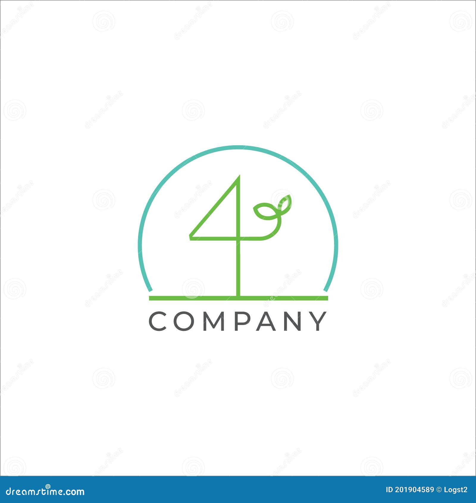 Number 4 Vector Logo. Business Logo Stock Vector - Illustration of ...