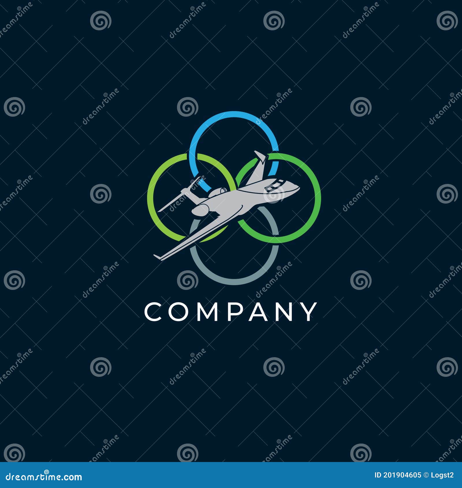 Fly Vector Logo. Airplane Vector Logo. Airplane Icon Stock Vector ...