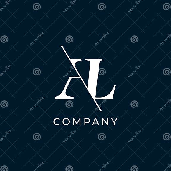 A,L Letters Vector Logo. AF Letters Emblem. a,L Letter Sign Stock ...