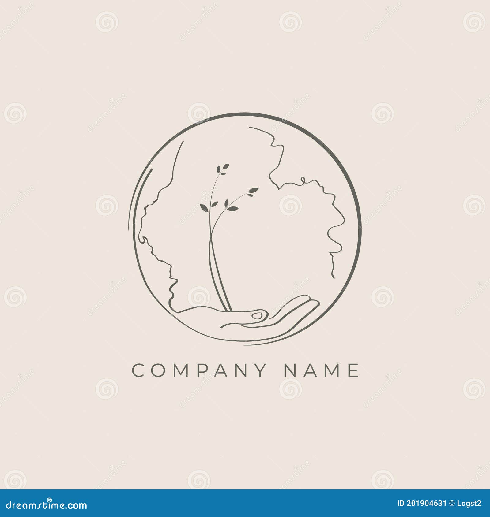 Save the Earth Vector Logo. Tree Vector Logo. Plant Emblem. Bio ...