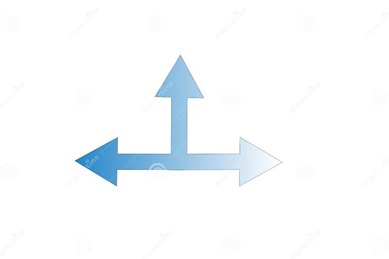 Three Arrows Pointing Up L Ight Blue Stock Illustration - Illustration ...