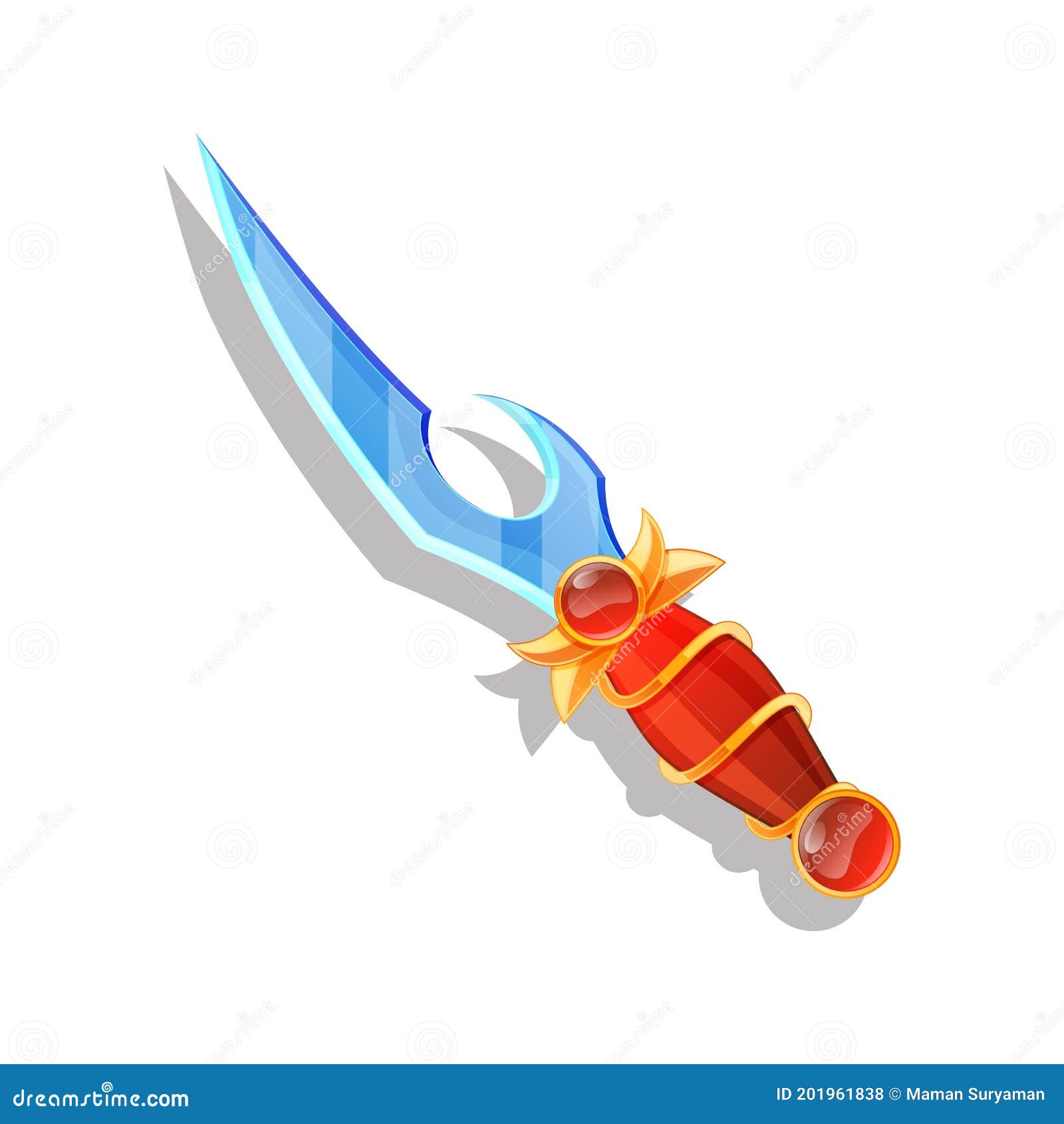 Dagger Fantasy Adventure stock vector. Illustration of knife - 201961838
