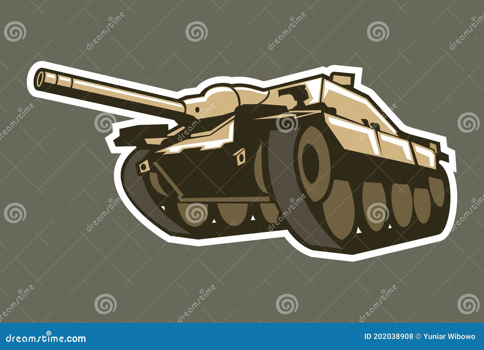 World War II German Light Tank Destroyer Stock Vector - Illustration of ...
