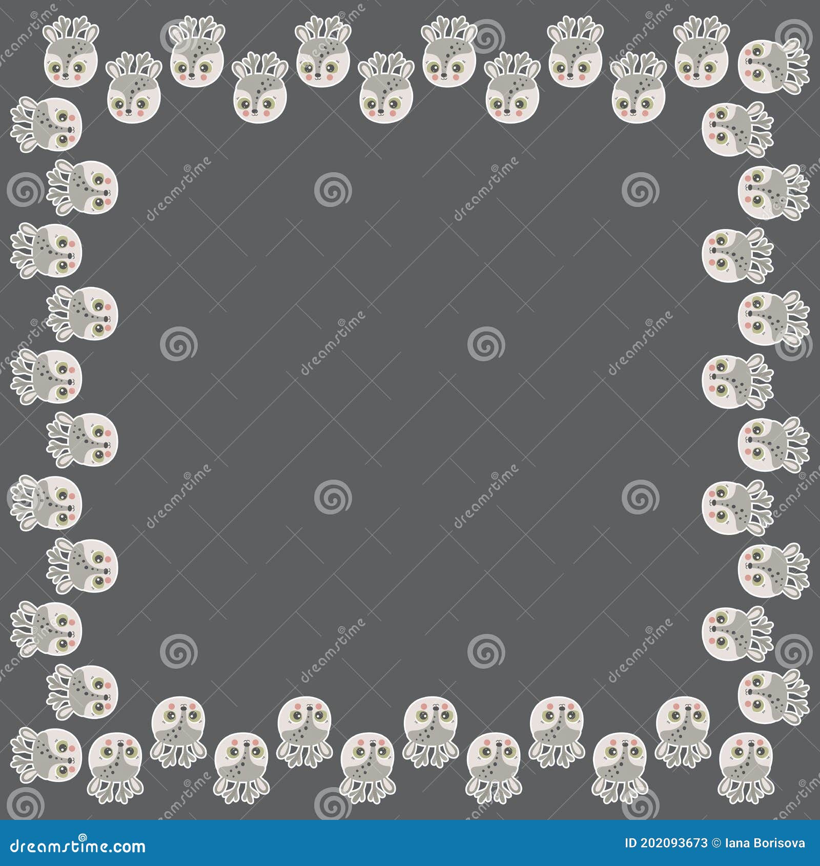 Ruddy Kawaii Face, Cute Kawaii Avatar. Flat Vector Illustration ...