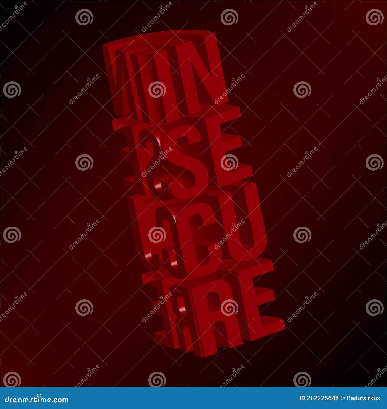 INSECURE Text Effect Vector Illustration | CartoonDealer.com #202225648