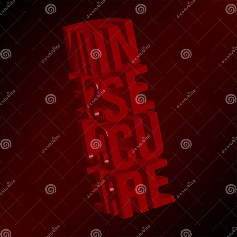 INSECURE text effect stock vector. Illustration of communication ...