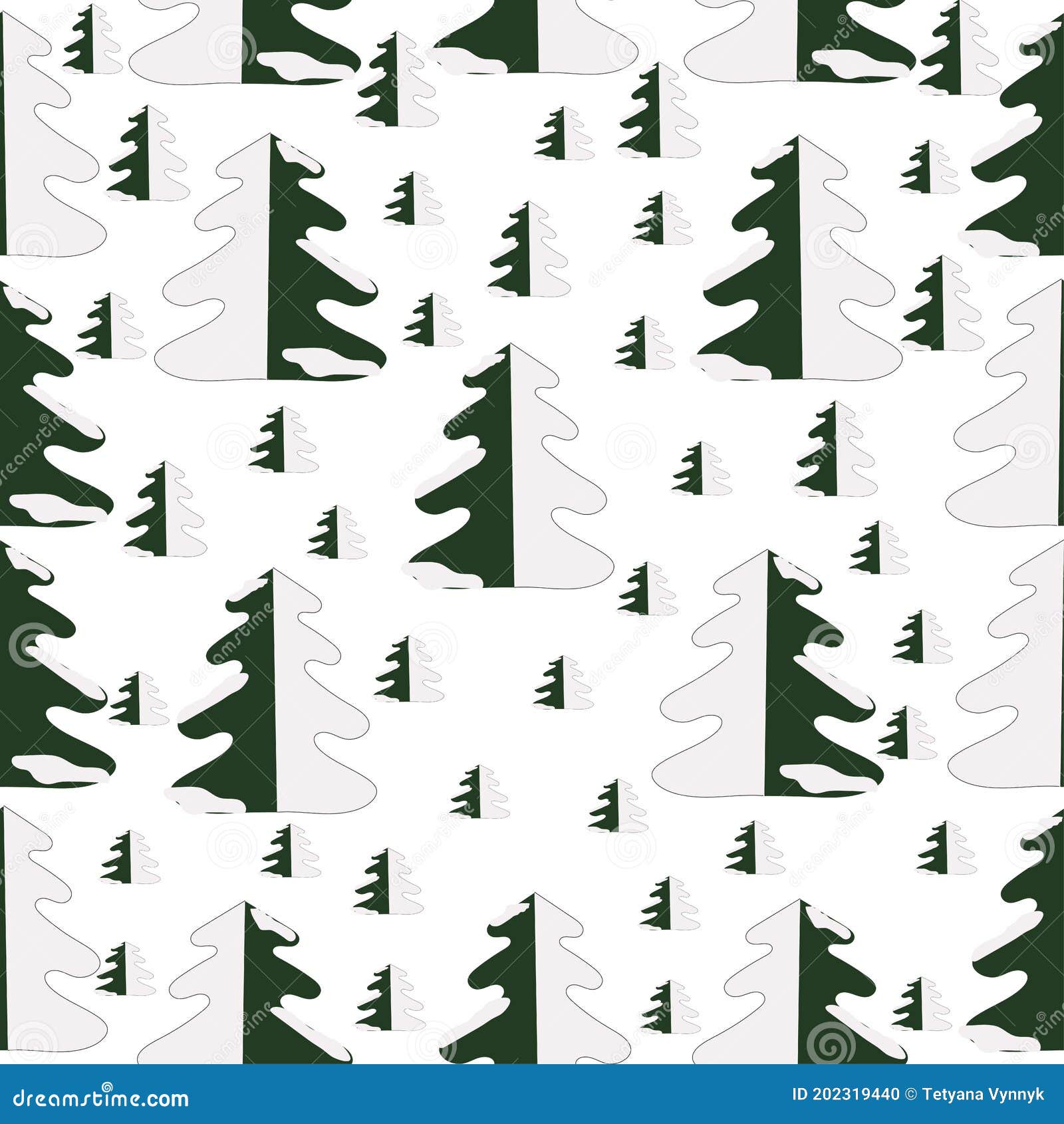 Pattern Christmas Trees.Background ,merry Christmas. Stock Vector ...
