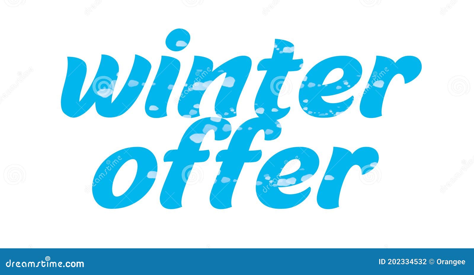 Winter Offer logo stock vector. Illustration of logo - 202334532