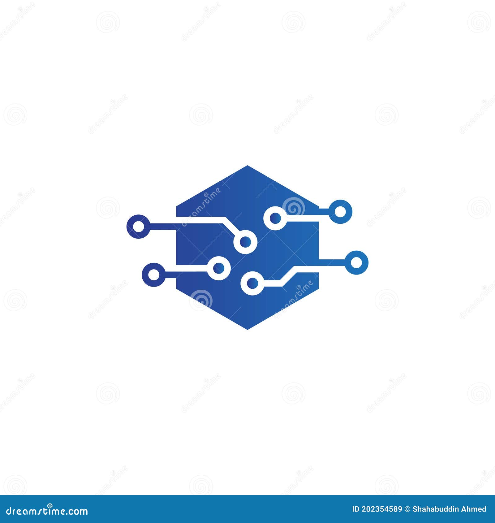 Technology - Vector Logo Template for Corporate Identity. Abstract Chip ...