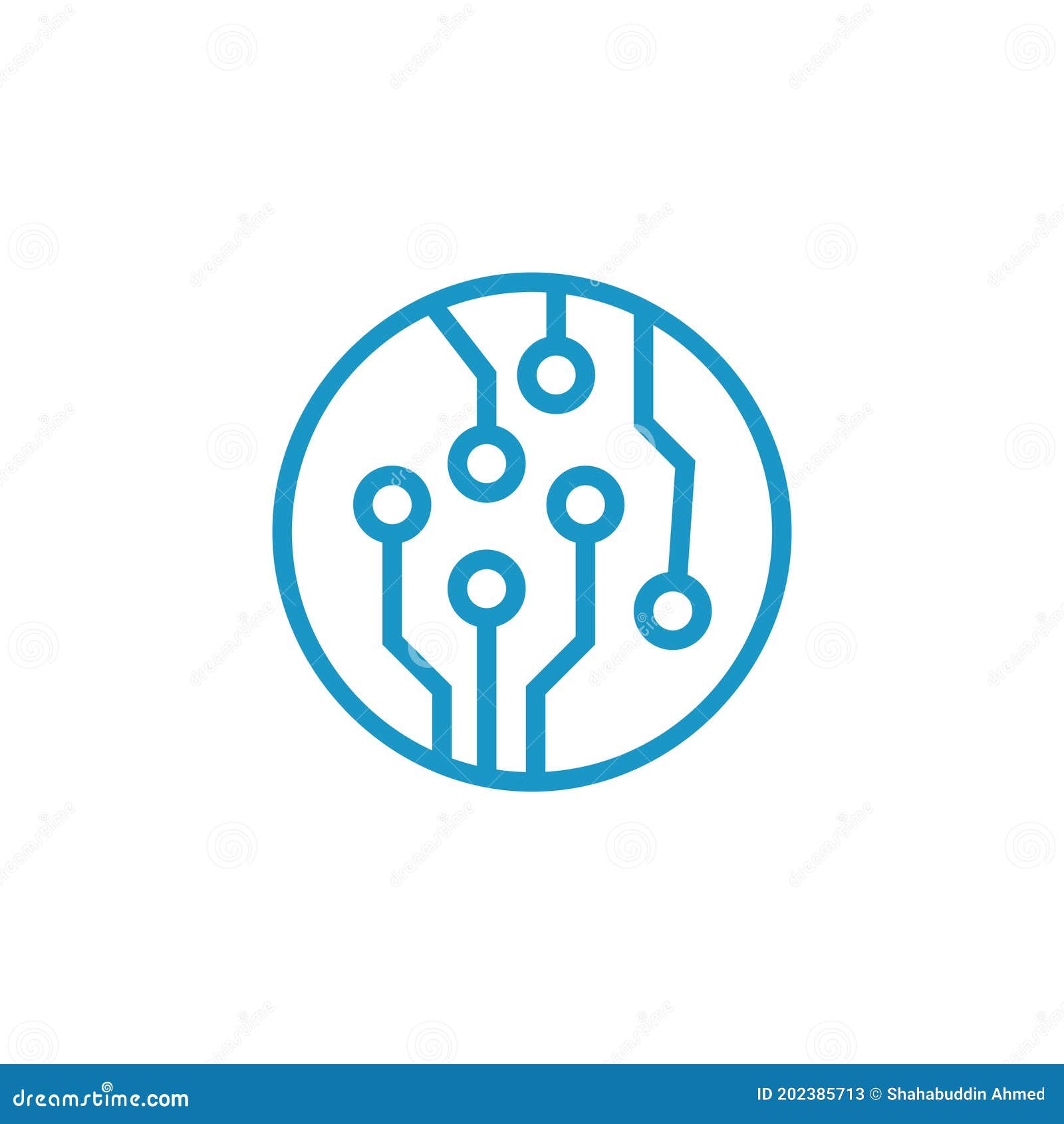 Technology - Vector Logo Template for Corporate Identity. Abstract Chip ...