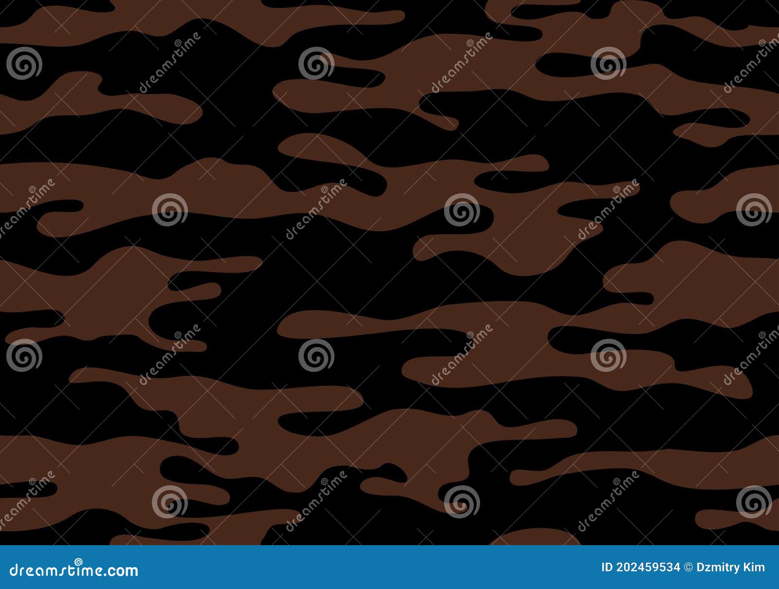 Texture Repeating Camouflage Military Brown Black. Seamless Pattern ...