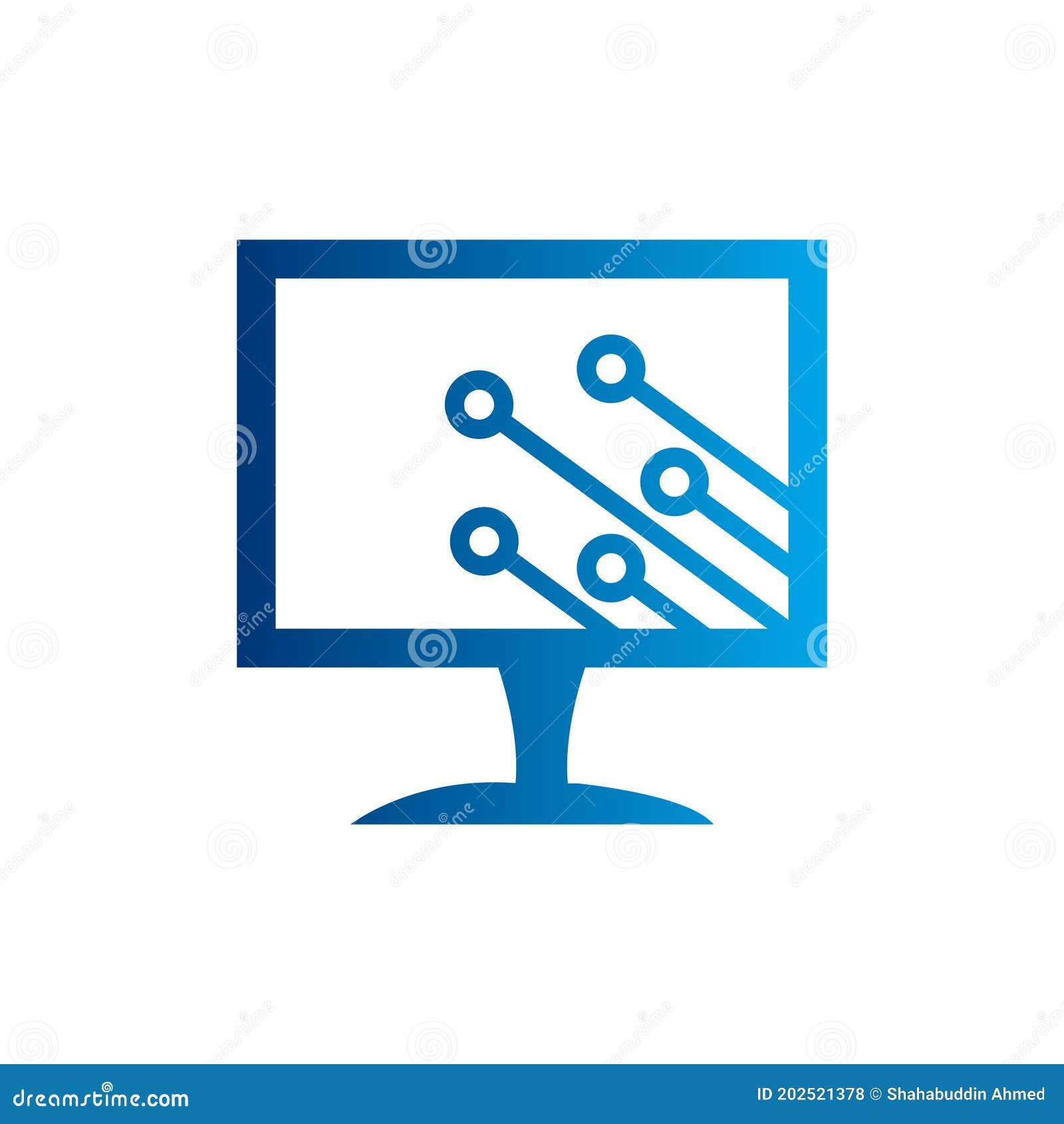 Computer Repair Logo. Computer Service Logo Vector Stock Vector ...