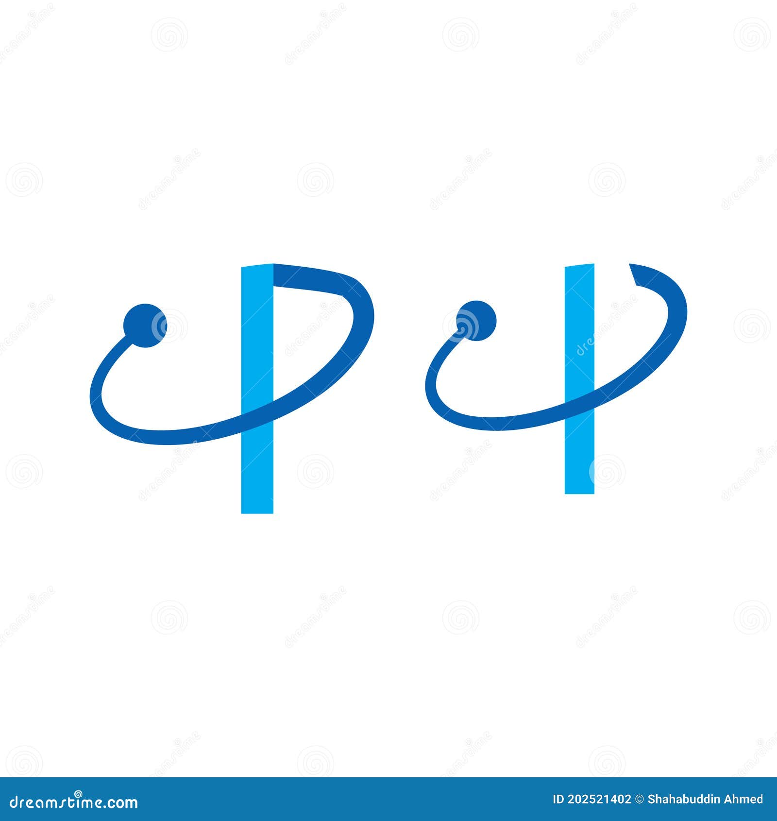 Letter P Tech Logo. Vector Alphabet a Technology Icon. Stock ...