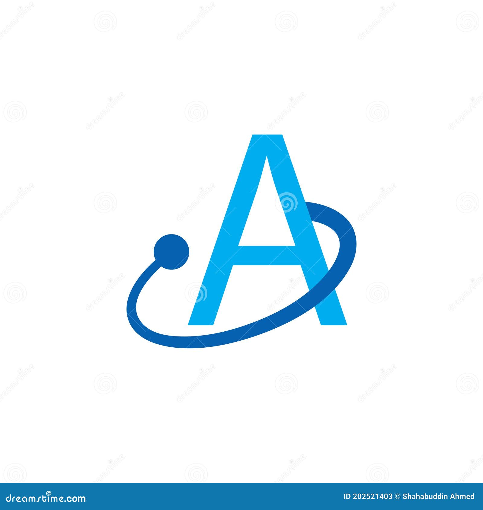 Letter a Tech Logo. Vector Alphabet a Technology Icon. Stock ...