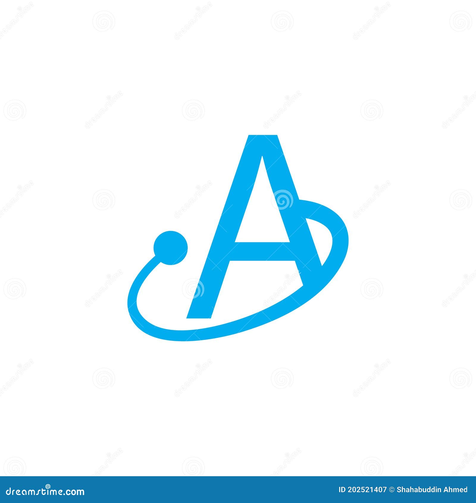 Letter a Tech Logo. Vector Alphabet a Technology Icon. Stock ...