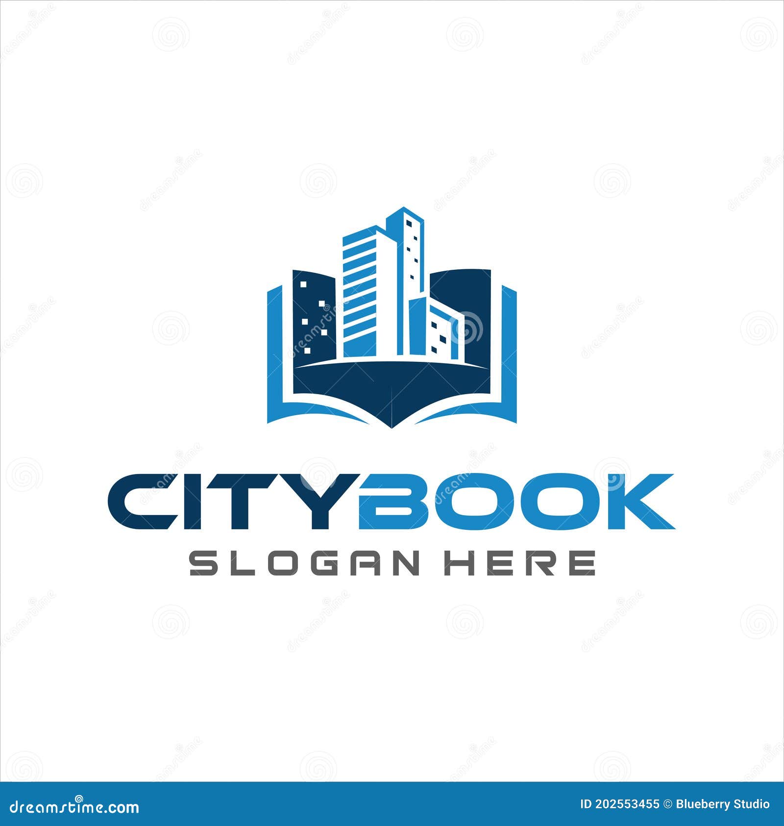 Building Book Logo Icon Design Illustration. Education Building Logo ...