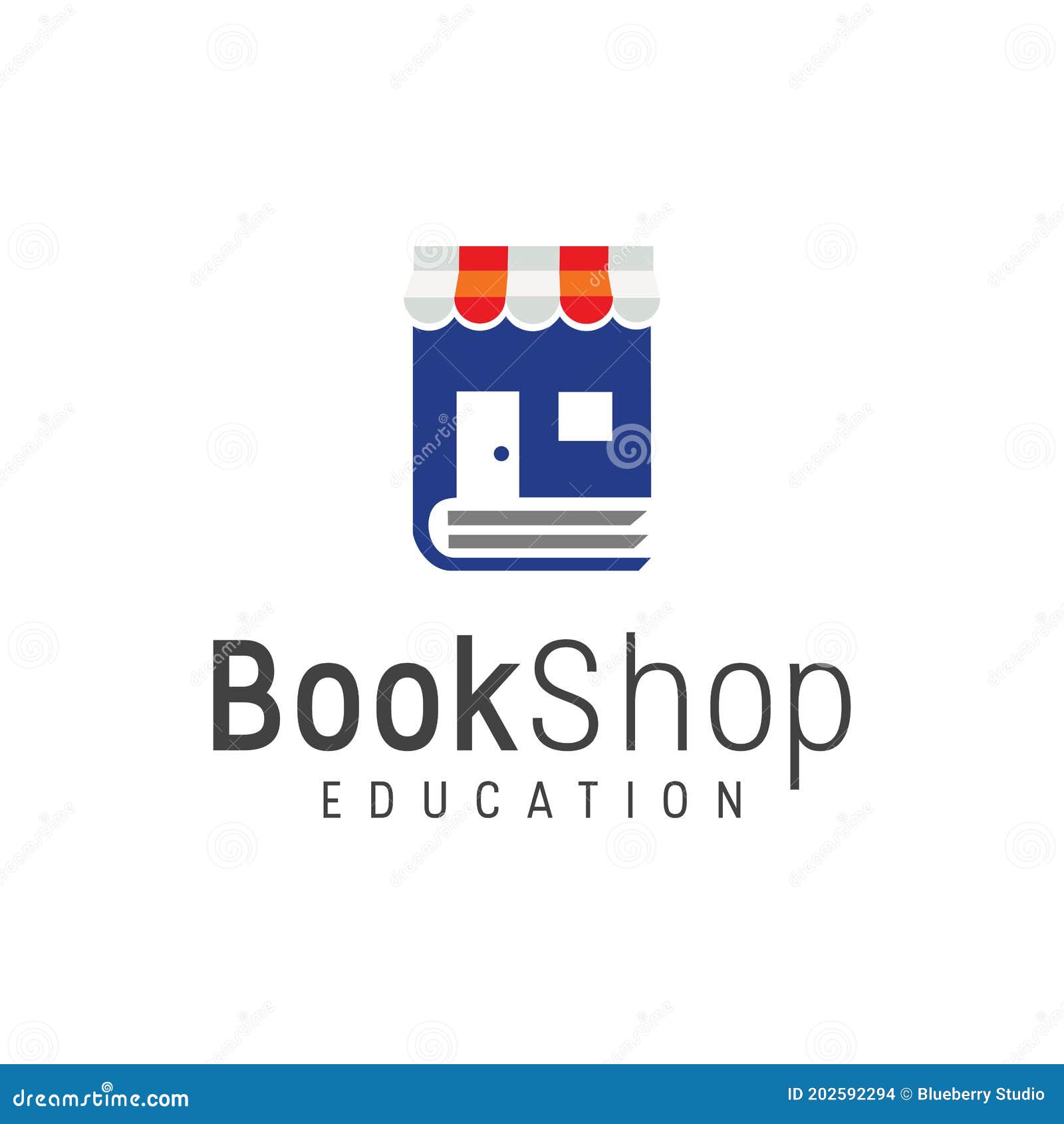 Book Shop Logo Design Template Vector Emblem for Book Store. Library ...