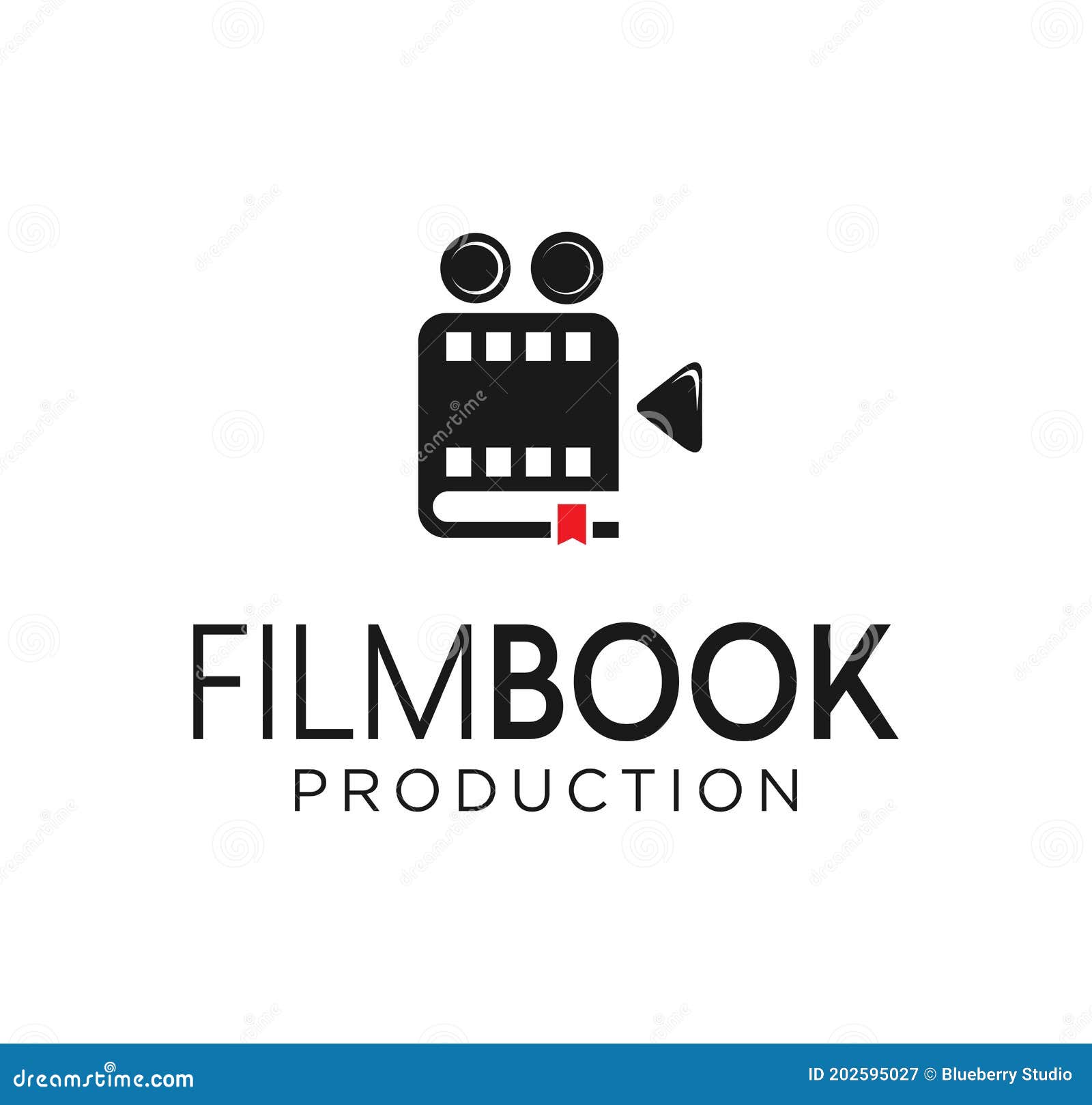Film Movie Book Logo Cinema Symbol Stock Vector. Library Movie Logo ...