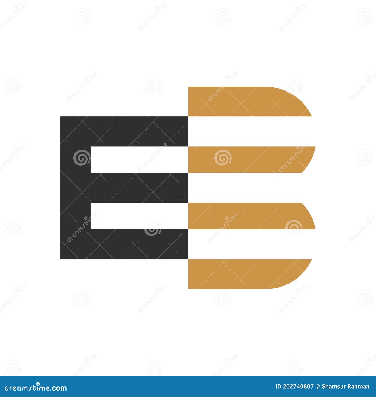 Initial Letter Eb Logo or Be Logo Vector Design Template Stock Vector ...