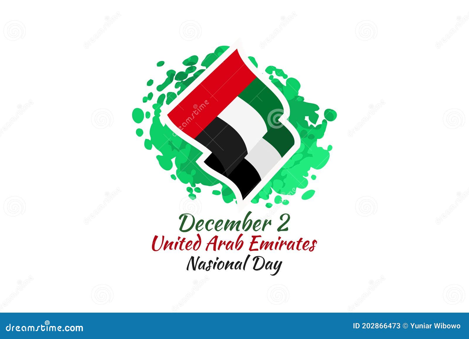 December 2, National Day of United Arab Emirates Stock Vector ...