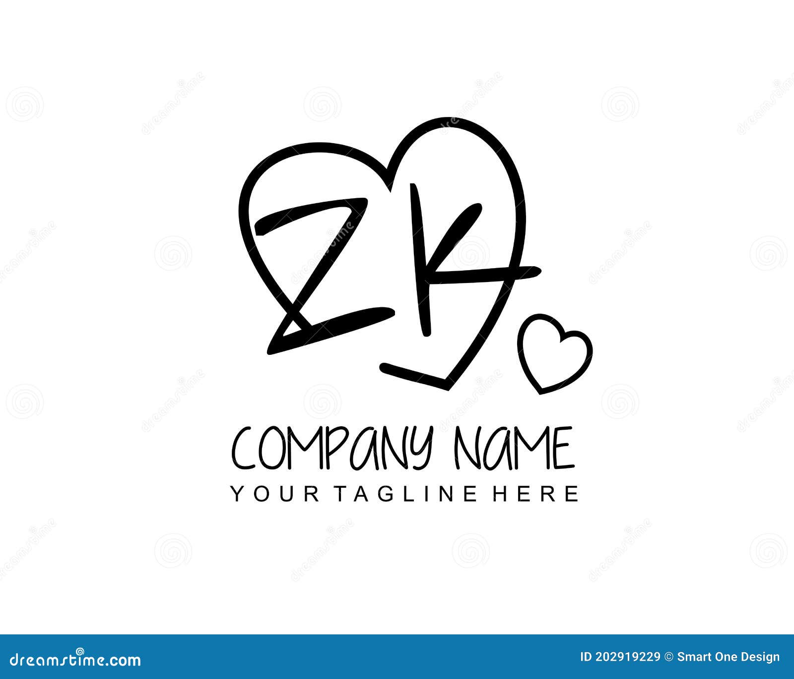 ZK Signature Logo Template Vector Stock Vector - Illustration of ...