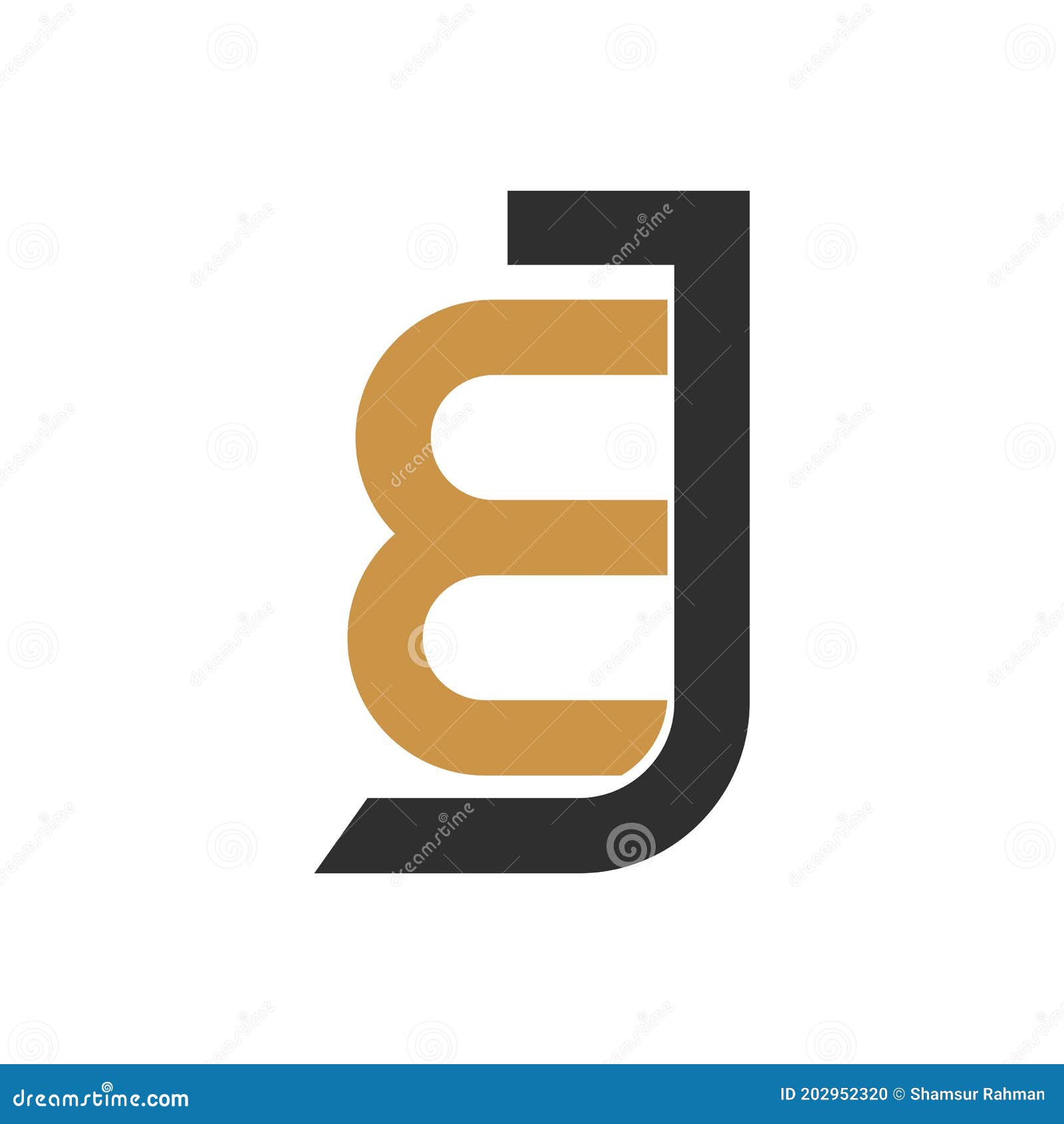 Initial Letter Bj Logo or Jb Logo Vector Design Template Stock Vector ...