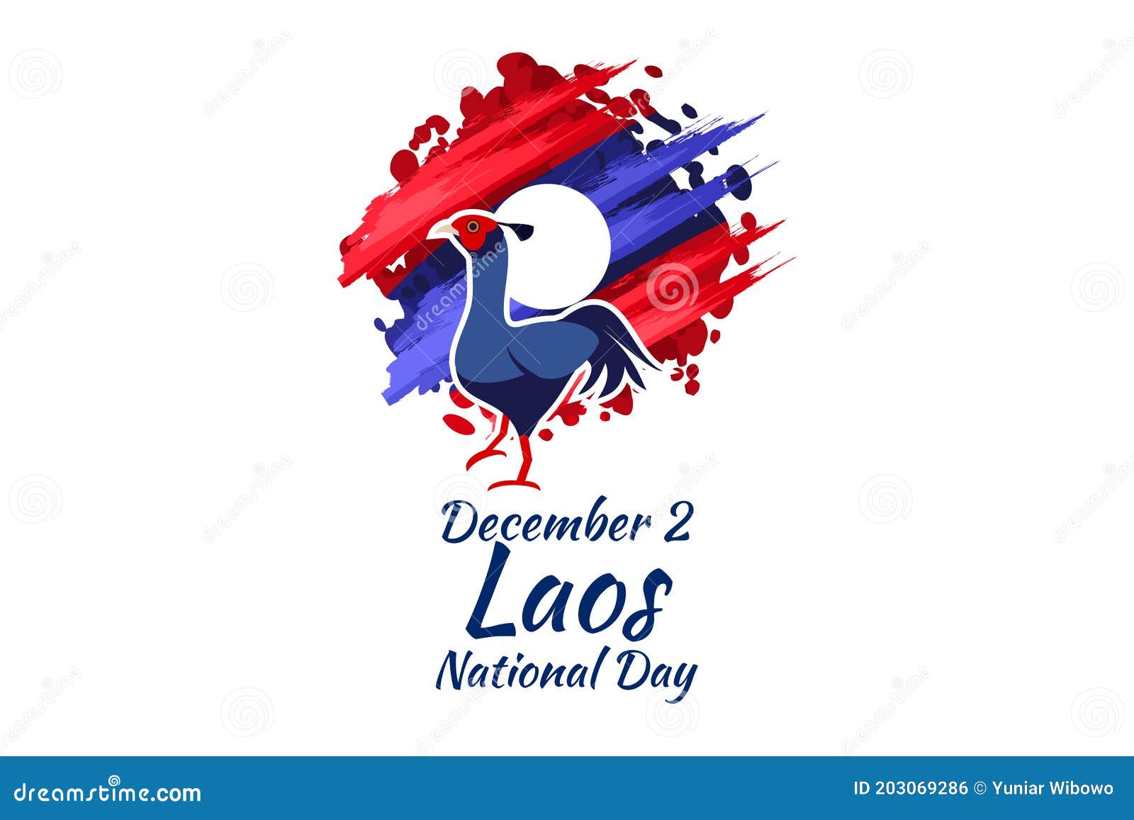 Laos Vector Map Isolated On White Background. High-Detailed Black ...