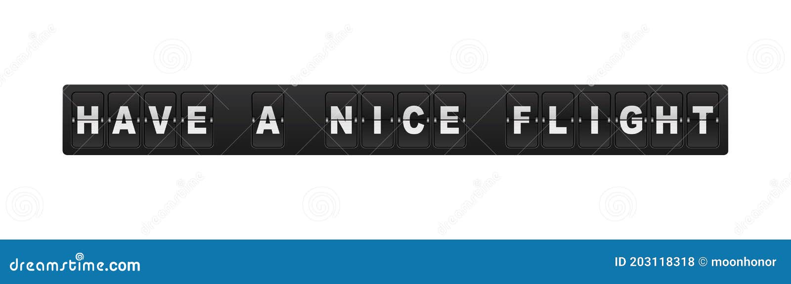 Have a nice flight stock vector. Illustration of print - 203118318