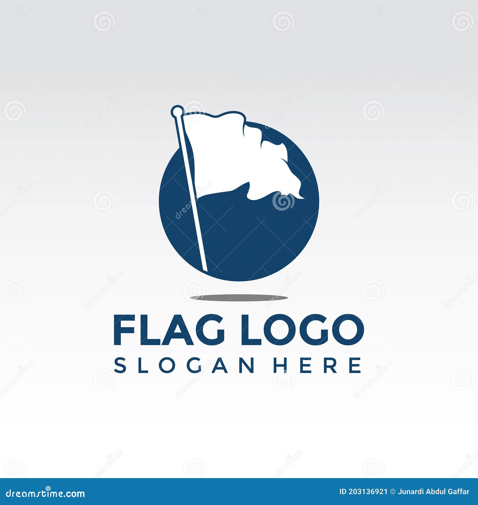 Flag Template Logo Design. Vector Illustrator Stock Vector ...