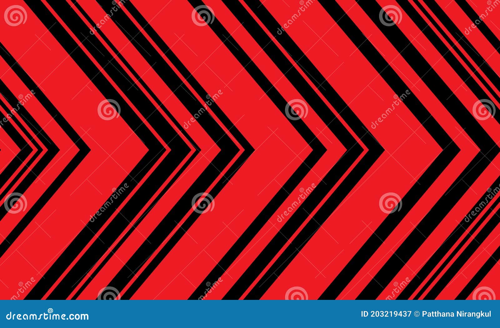 Abstract Red Black Arrow Pattern Direction Seamless Background Vector ...