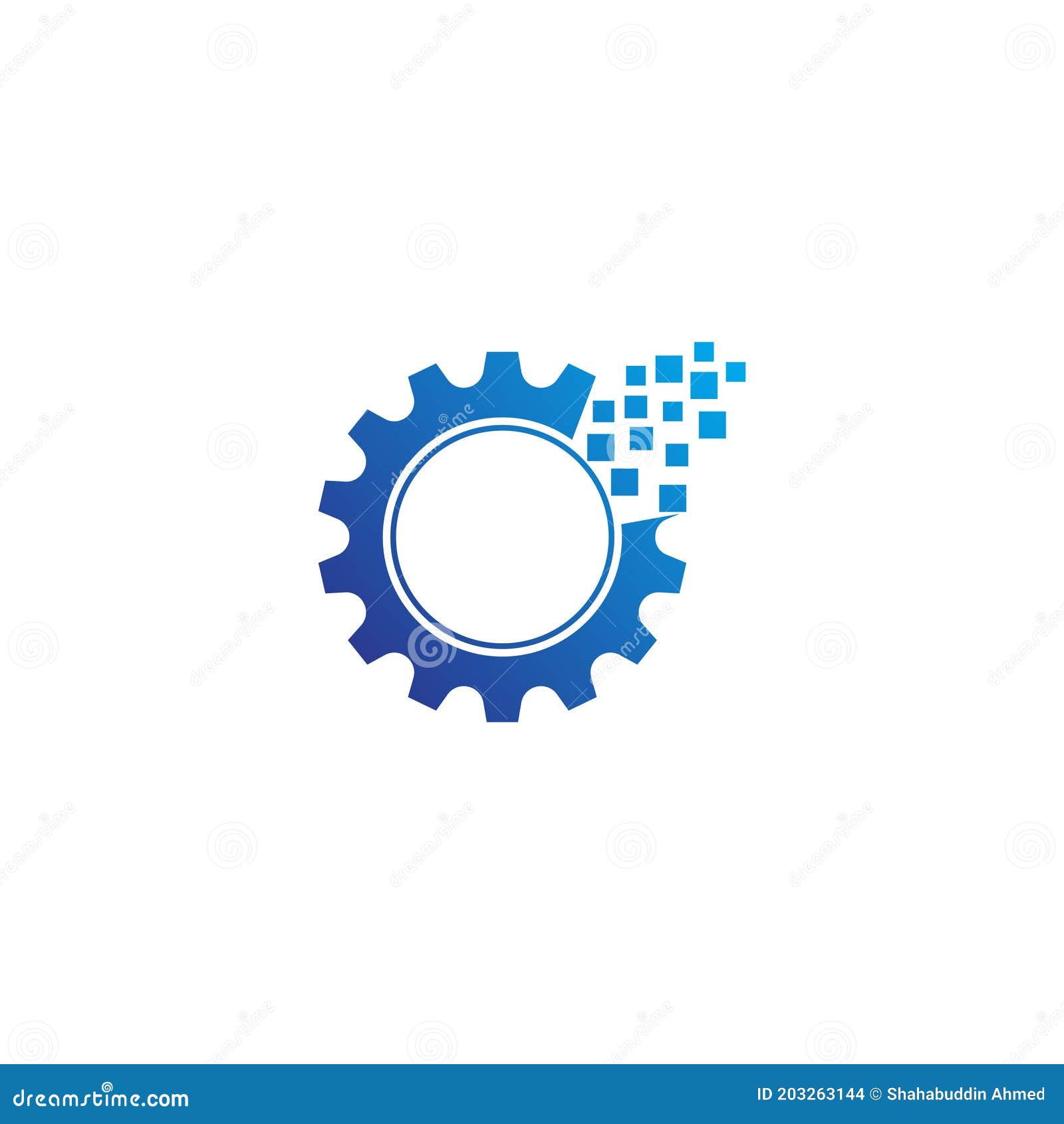 Gear Logo Template Vector Icon. Abstract Gear Sing on White Background ...