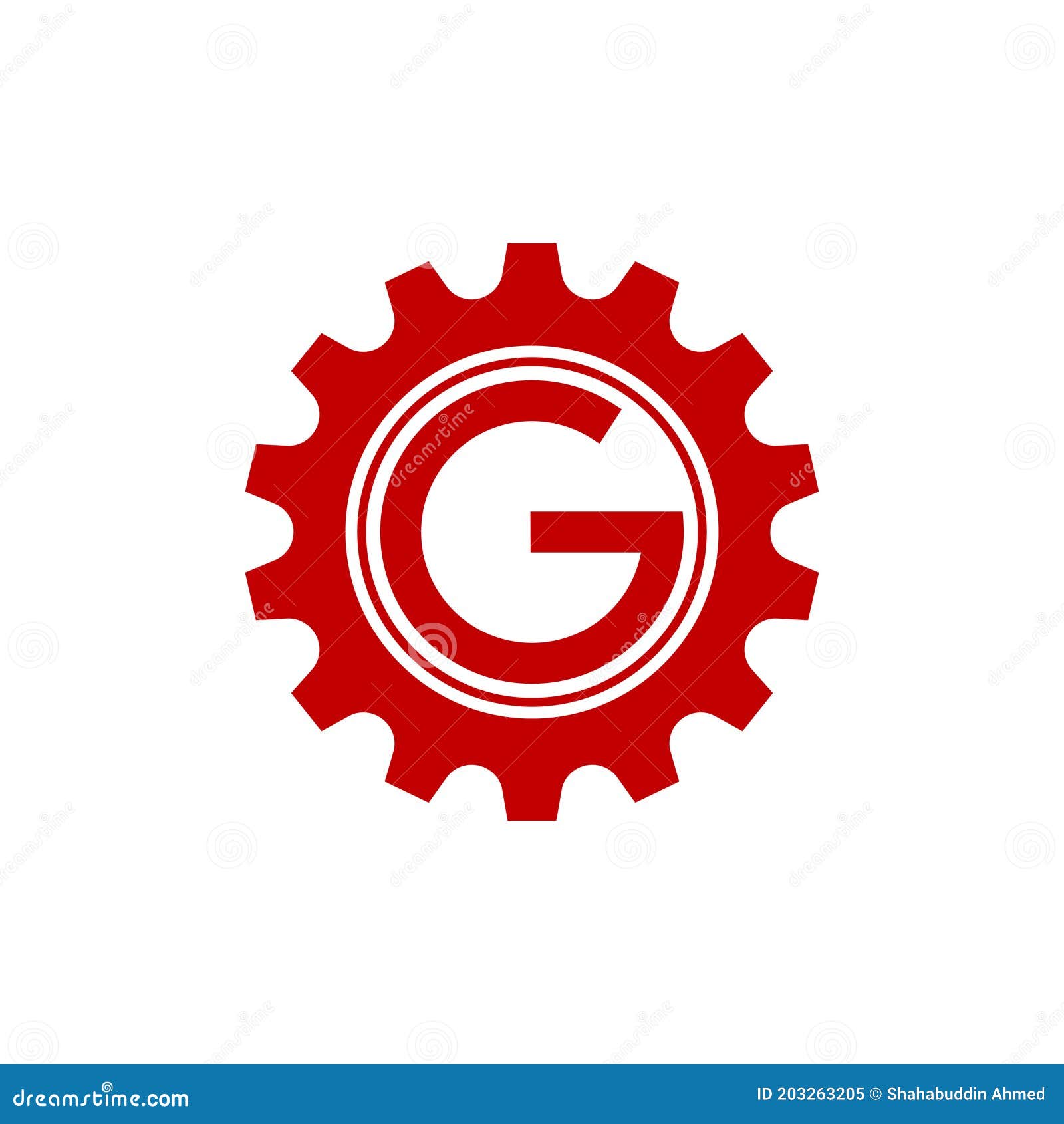 Gear Letter G Logo Template. Abstract Vector Gear Icon Stock Vector ...