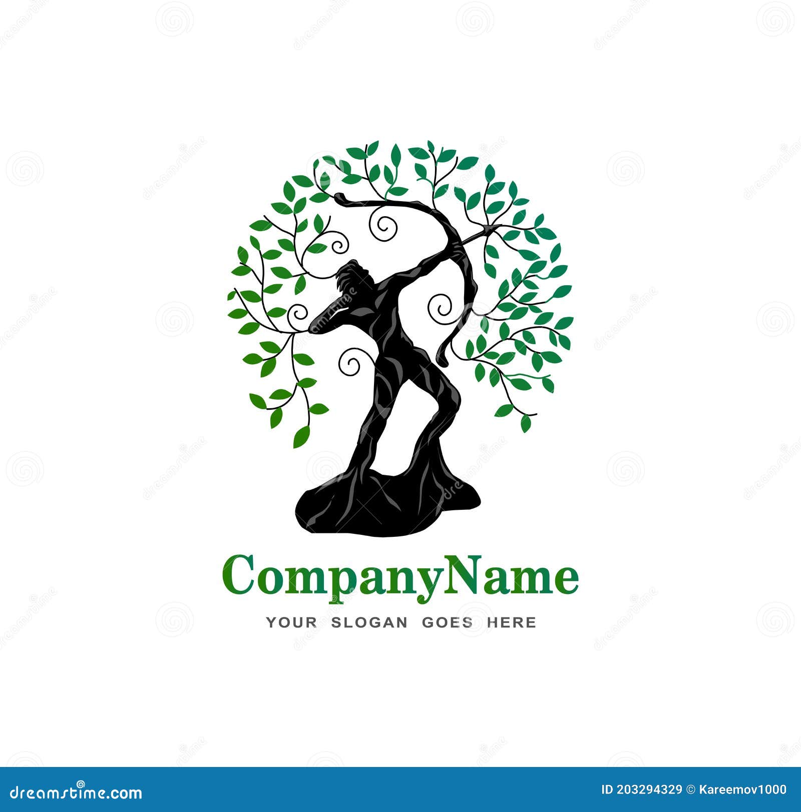 Abstract Human Tree Logo Design Template Stock Vector - Illustration of ...