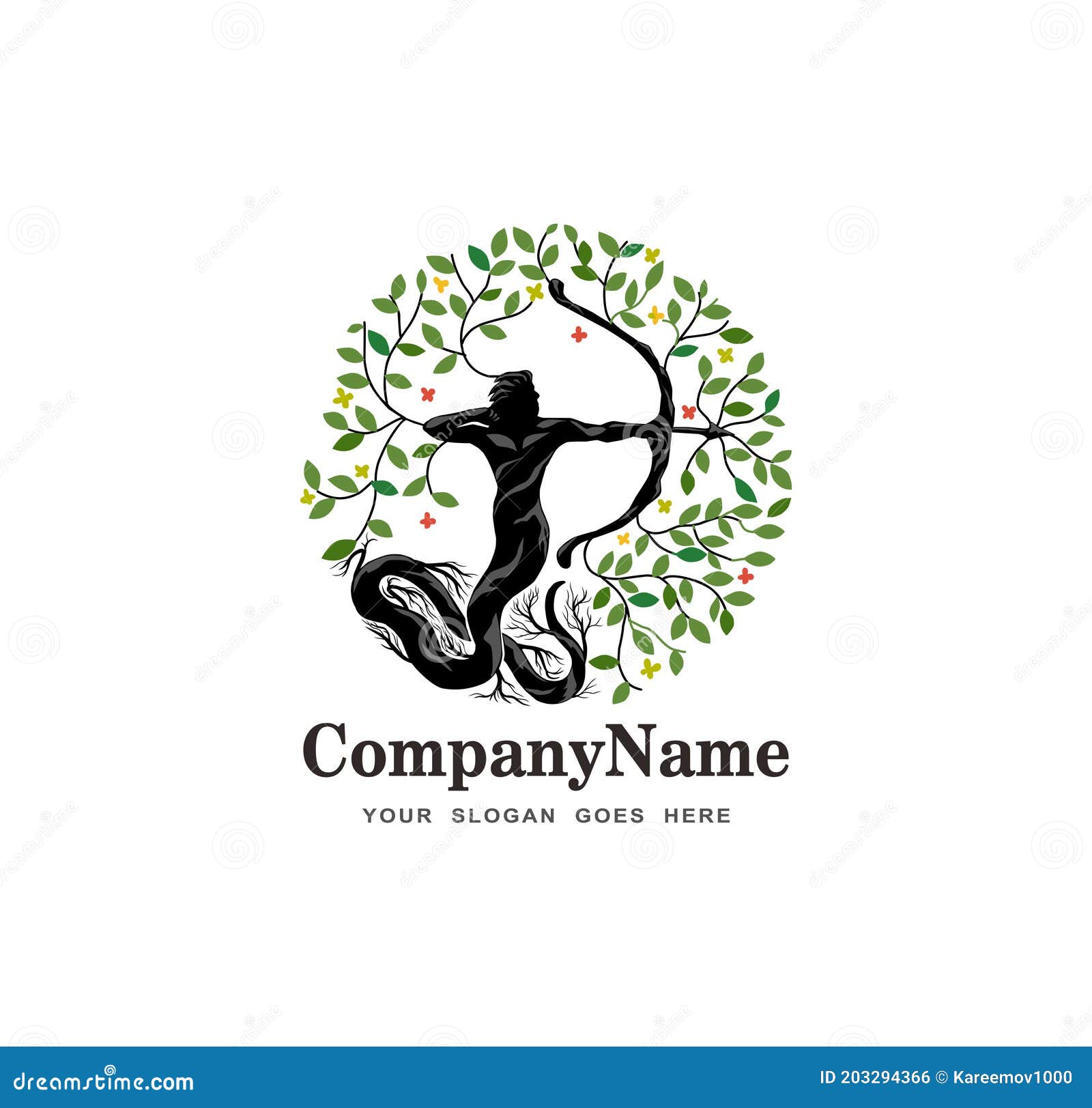 Dryad Mascot. Esport Logo Design Vector Illustration | CartoonDealer ...